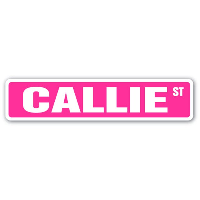 CALLIE Street Sign Childrens Name Room Sign | Indoor/Outdoor | 36" Wide ...