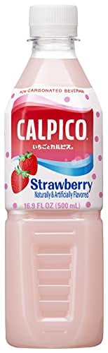 CALPICO Strawberry, Non-Carbonated Drink, Japanese Beverage Contains Strawberry Juice ...