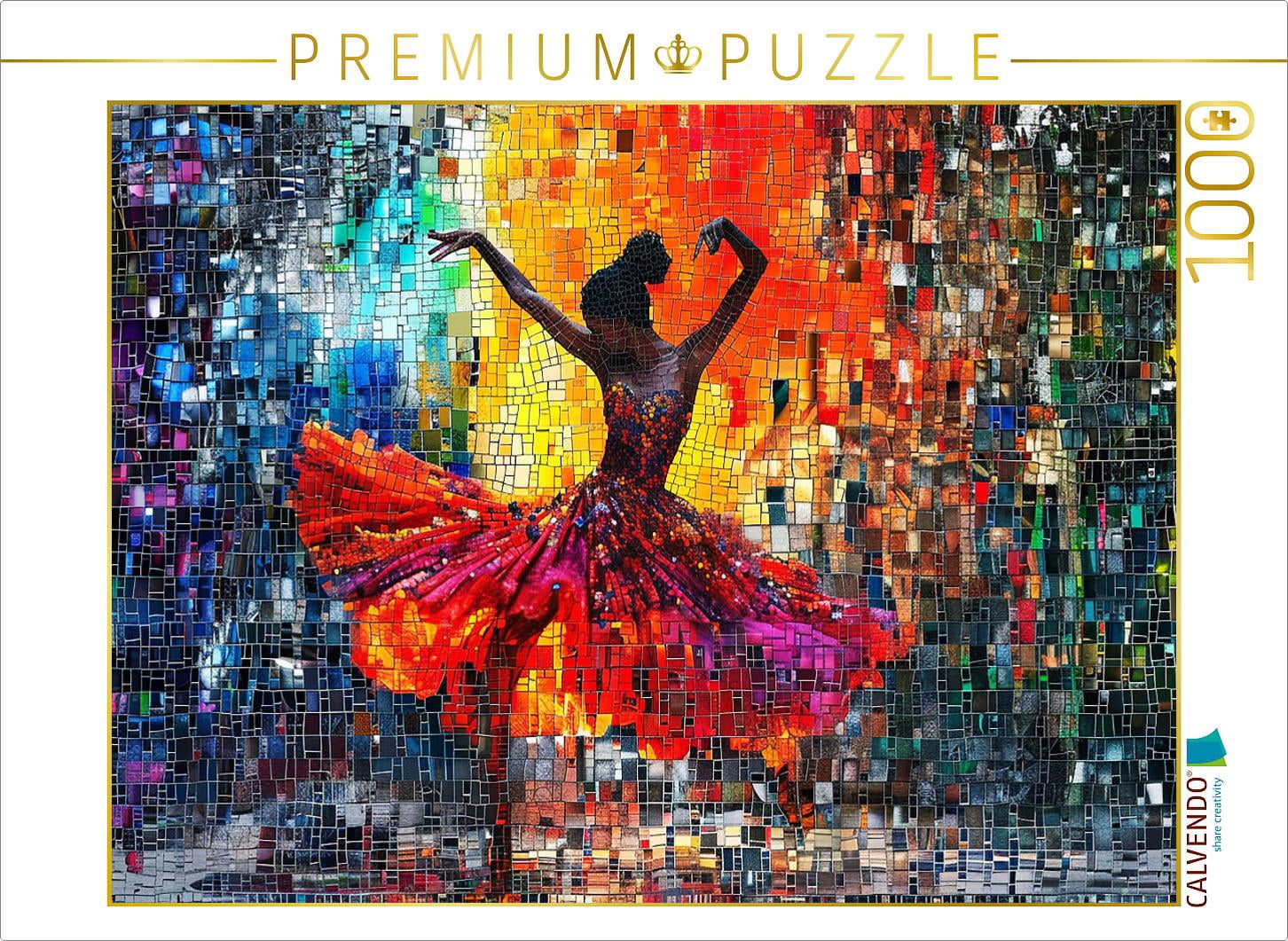 CALVENDO Puzzle Tänzerin | 1000 Teile Lege-Größe 64x48cm Foto-Puzzle ...