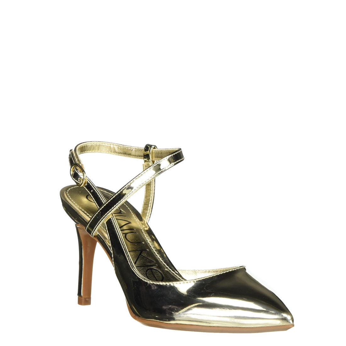 CALVIN KLEIN Female Adult Women 10 GAELLA-GOL-01 Gold 710 - Walmart.com