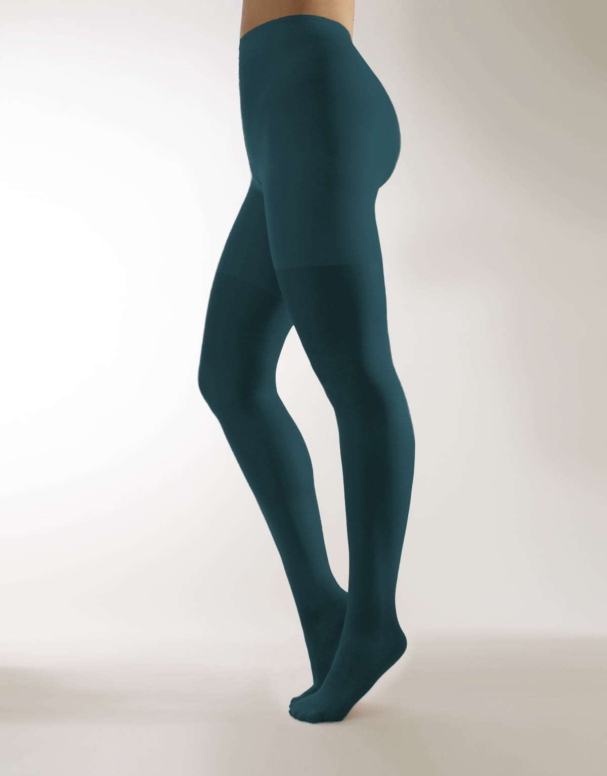 CALZITALY Plus Size Anti-Chafing Opaque Tights, 60 DEN, XL-4XL, Black ...