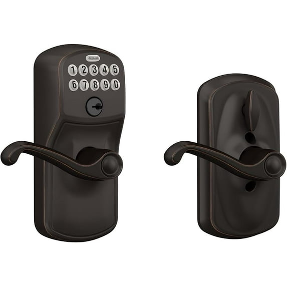 CAM 626 ACC Keypad Entry with Flex-Lock and Accent Levers, Brushed ...