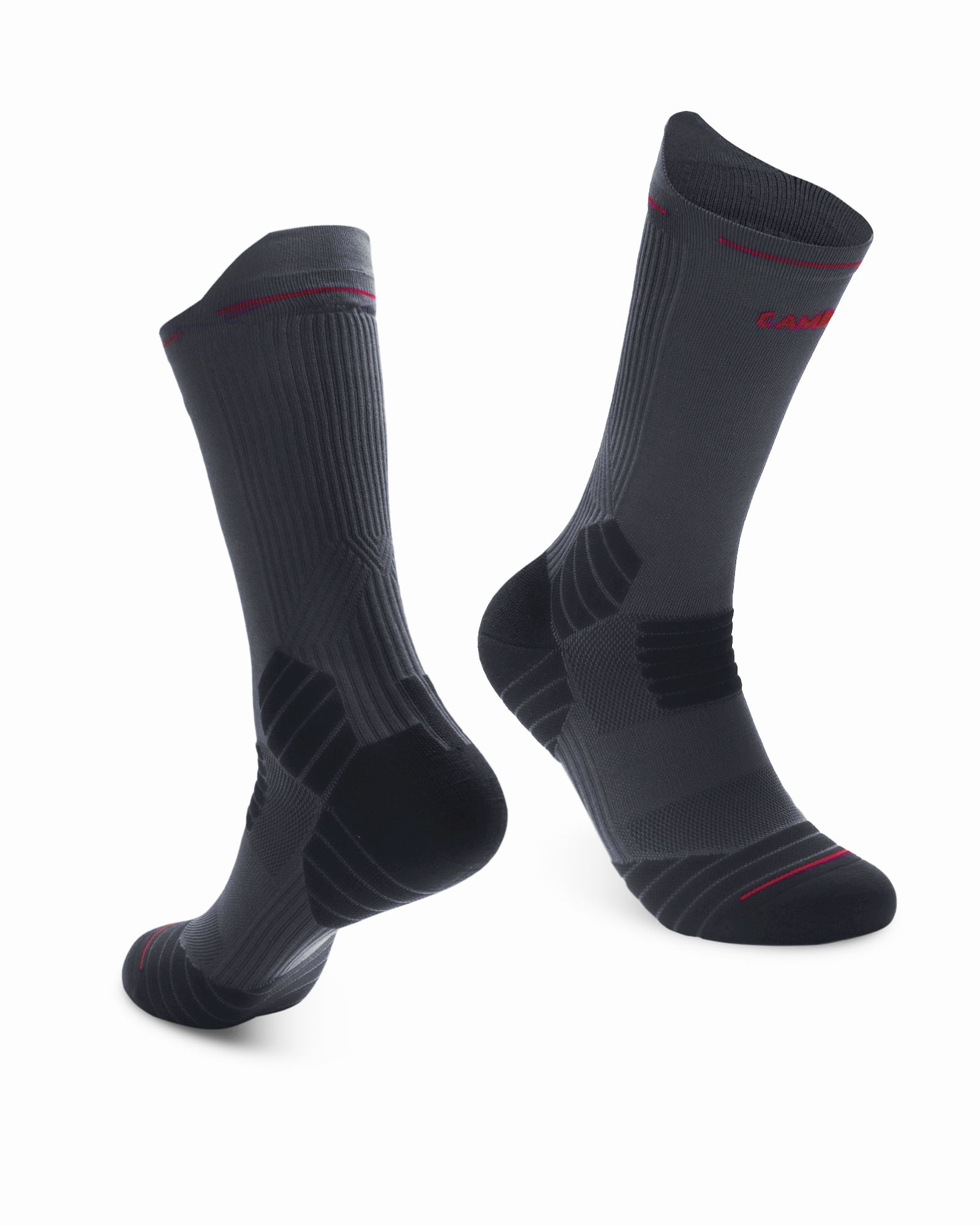 CAMBIVO Compression Crew Socks for Men and Women, 2 Pairs Cushioned ...