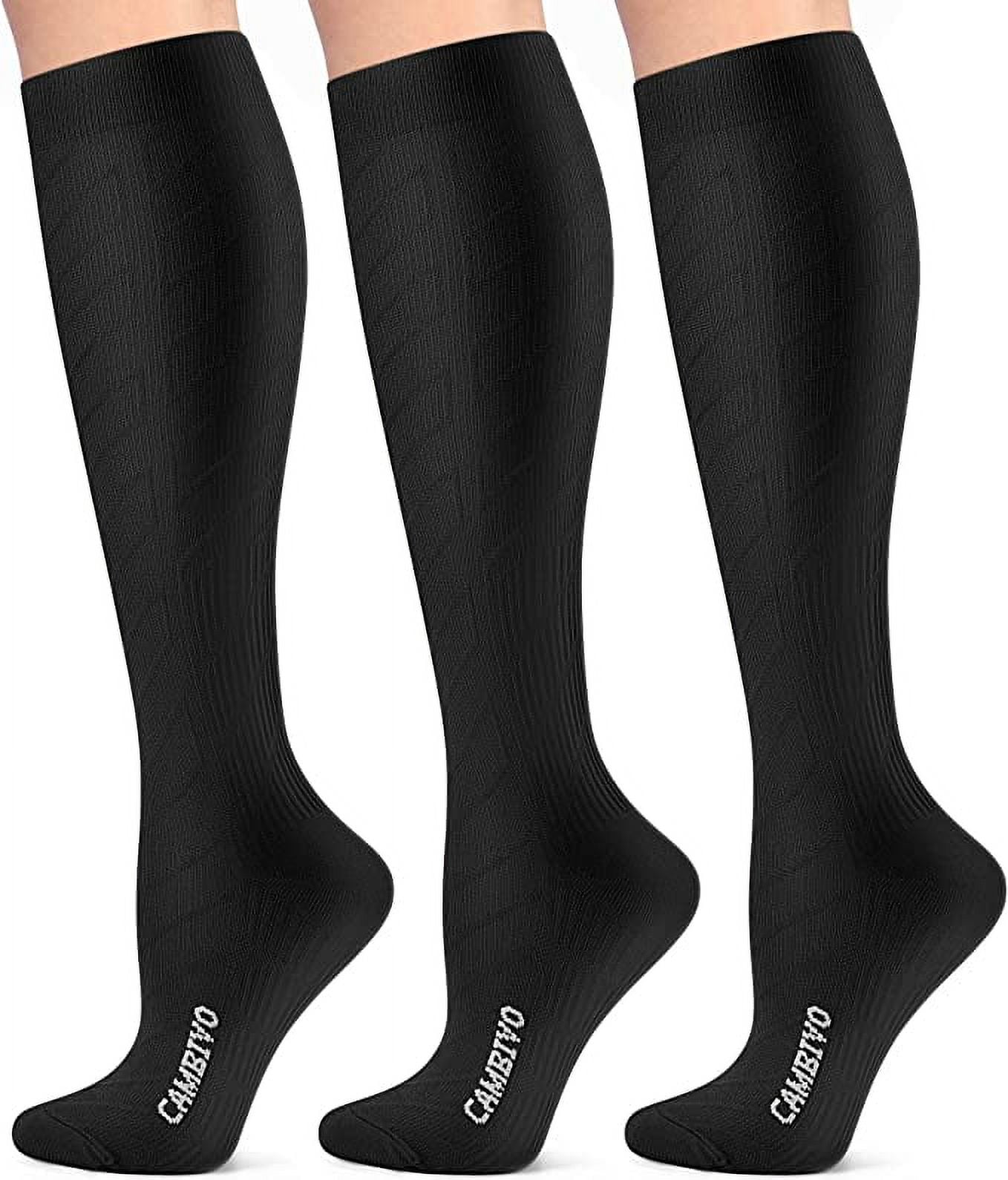 CAMBIVO Compression Socks for Women Men, 20-30 mmHg, Varicose Veins ...