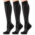 CAMBIVO Compression Socks for Women and Men, 3 Pairs 20-30 mmHg Knee ...