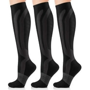 Mojo Plus Size Compression Stockings for Men and Women, 20-30mmHg, 2X ...