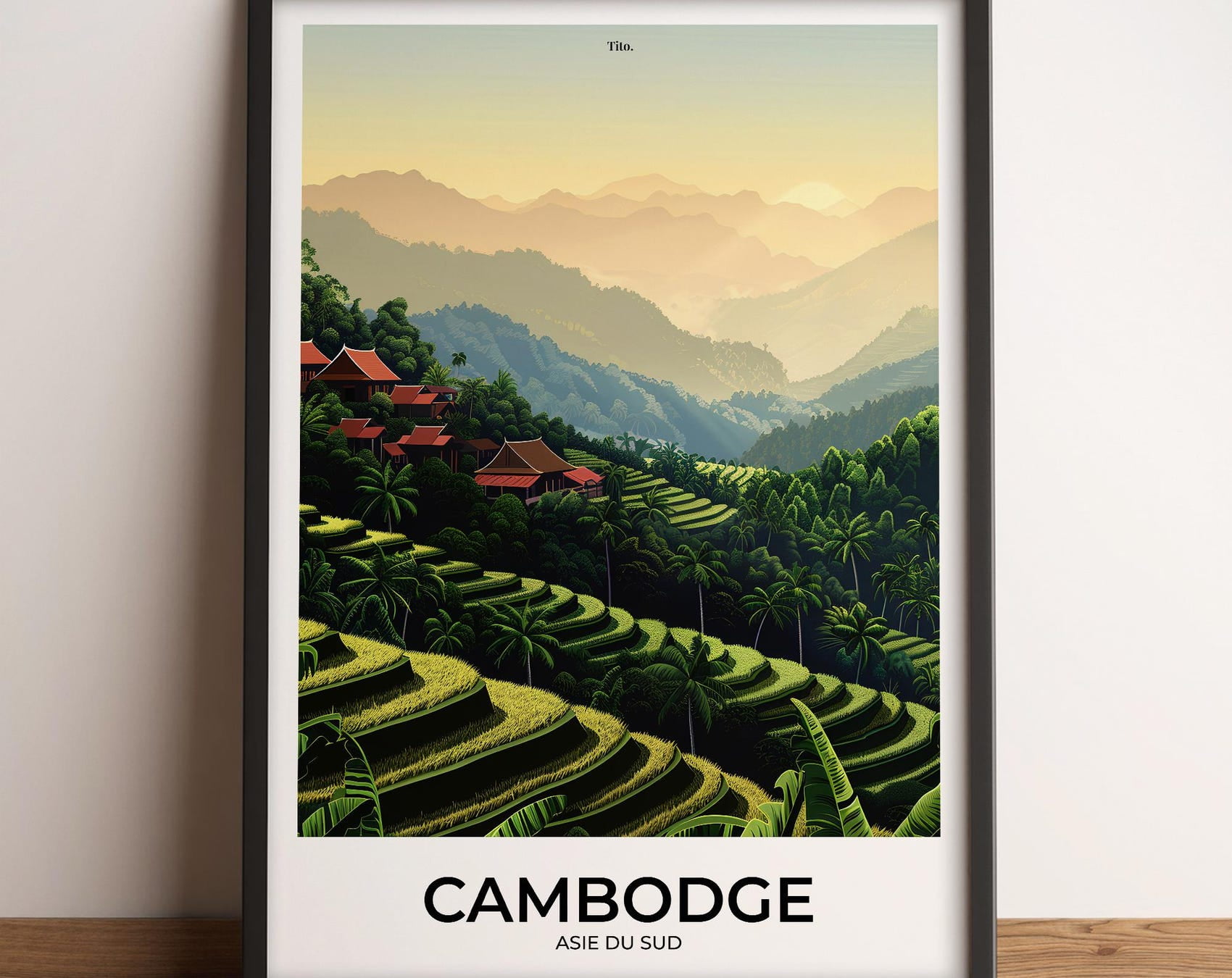 CAMBODIA Poster · Cambodia Travel Poster · Cambodia Art Print ...