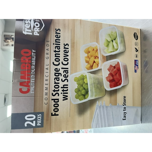 Cambro Polycarbonate Stackable Food Storage Container (20 Count ...