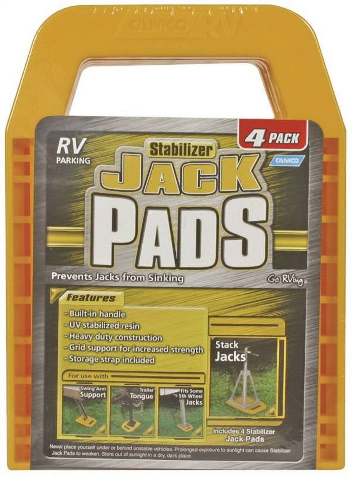 CAMCO 44595 Stabilizer Jack Pad, Resin, Yellow - Walmart.com