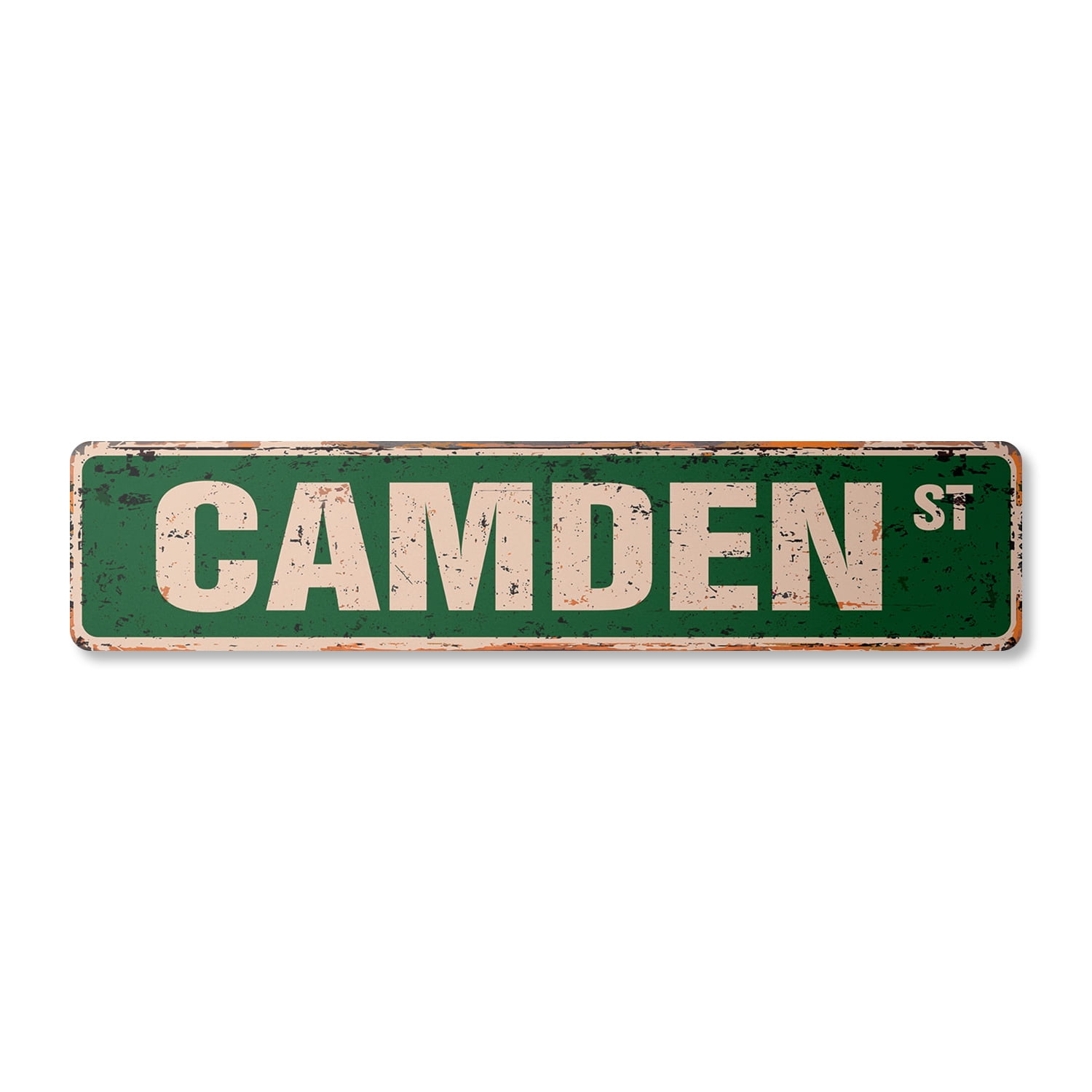 CAMDEN Vintage Plastic Street Sign Childrens Name Room Sign | Indoor ...