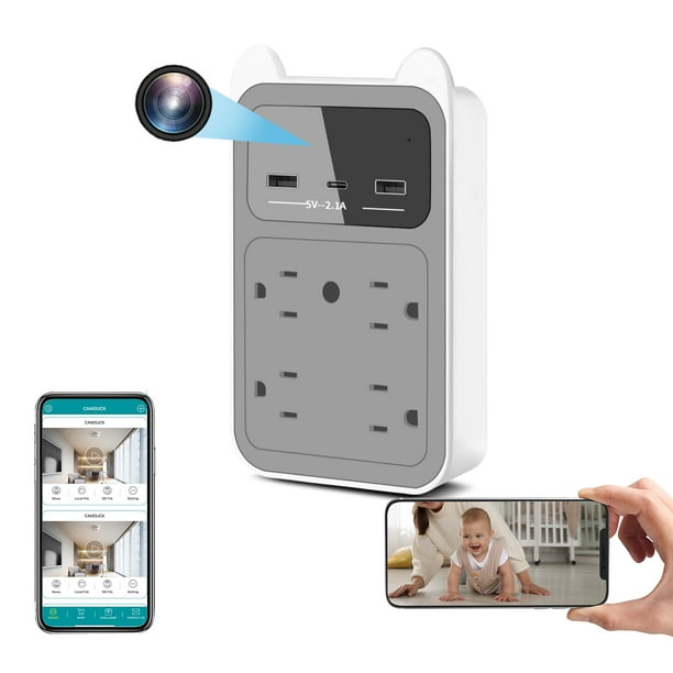 CAMDUCK 2K HD Wall Outlet Camera, Wireless Hidden Charger, Hidden Nanny ...