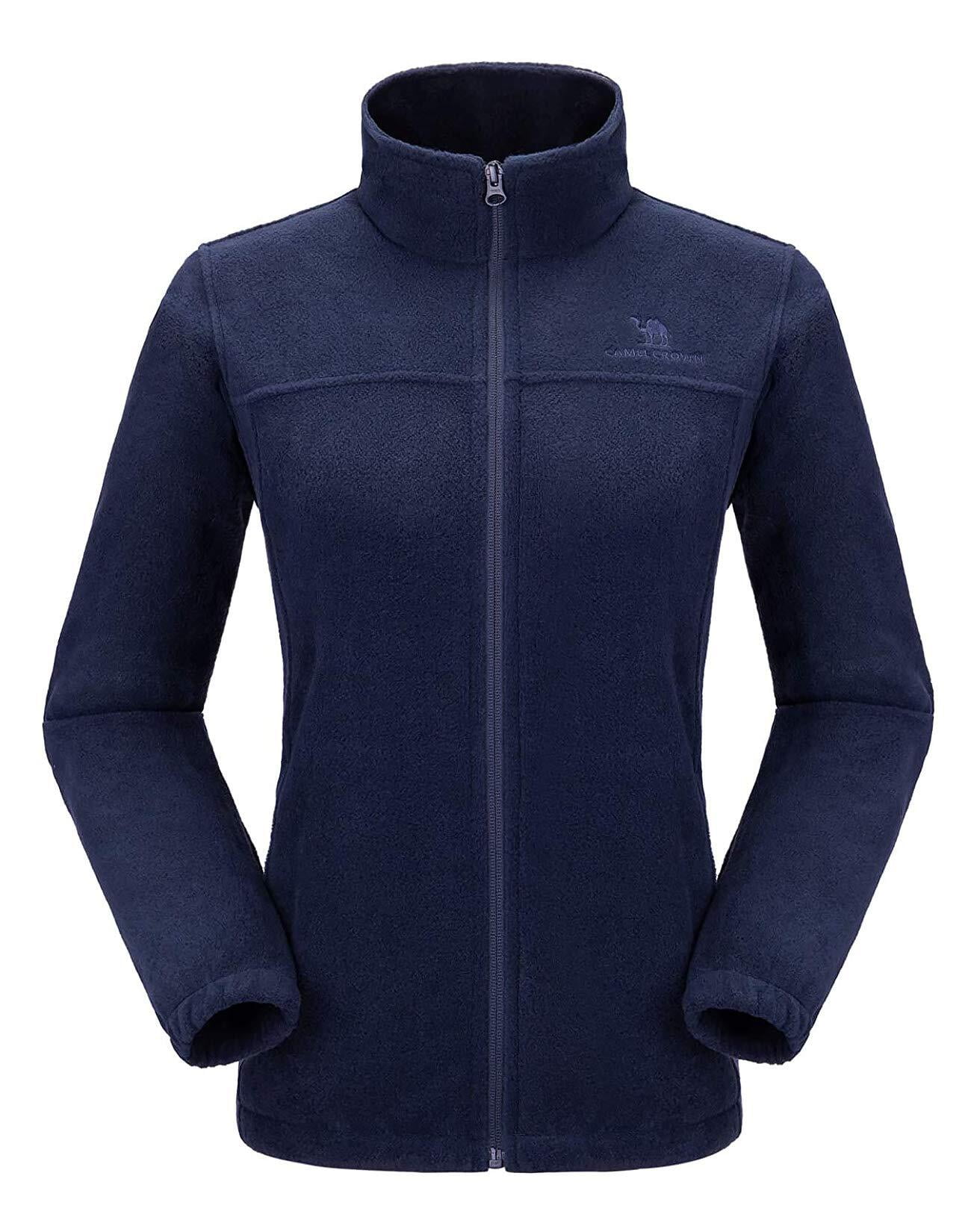 CAMEL CROWN Women's Full Zip Fleece Jacket with Pockets Warm Polar ...