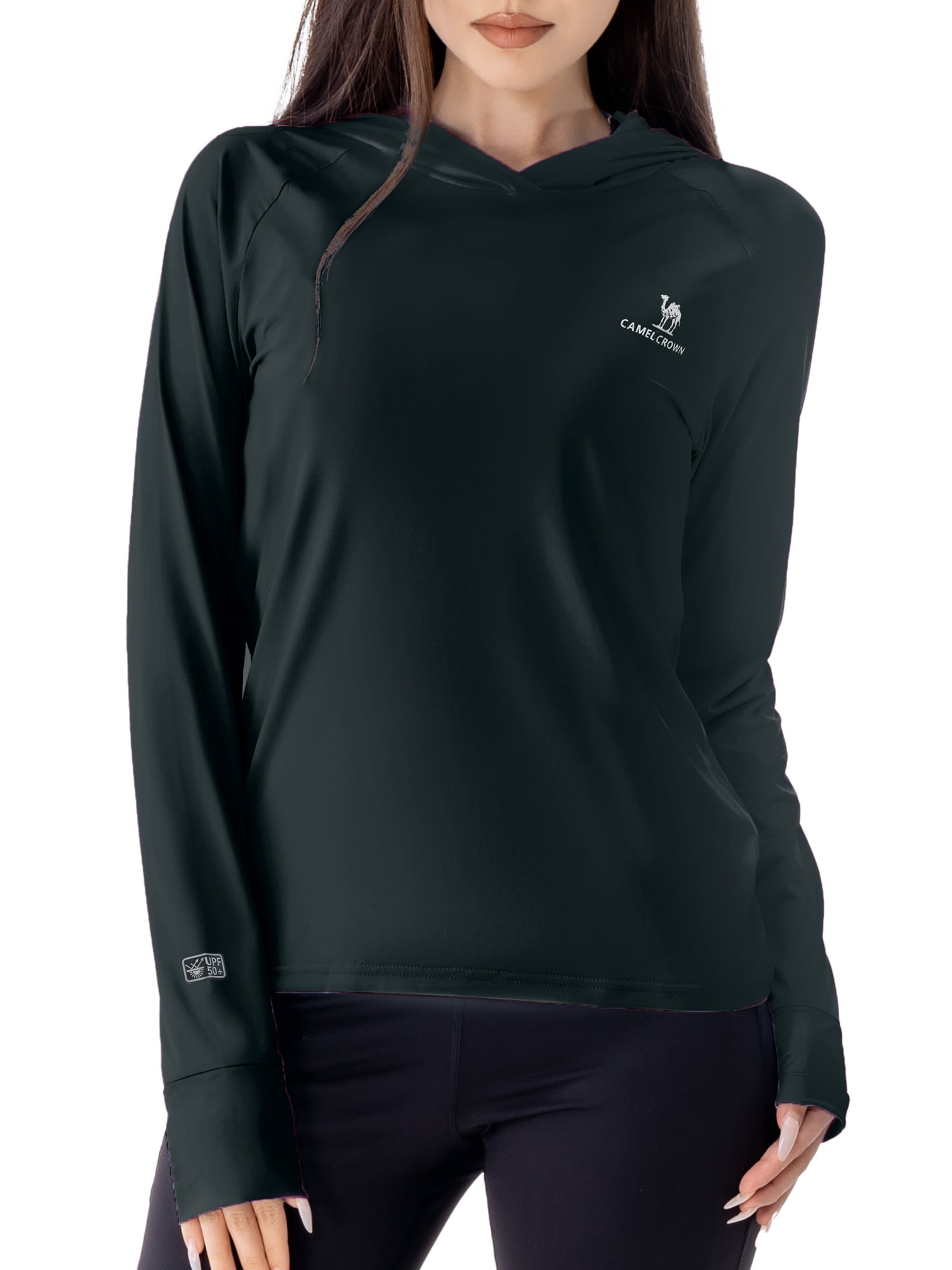 CAMEL Women's Sun Protection Clothing UPF 50+ Lightweight Womens Activewear Long Sleeve Rash ...