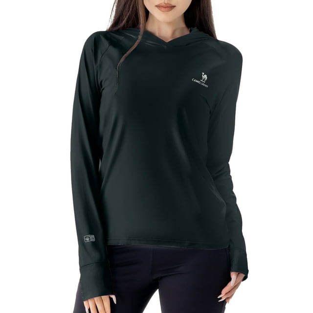 CAMEL Women's Sun Protection Clothing UPF 50+ Lightweight Womens Activewear Long Sleeve Rash ...