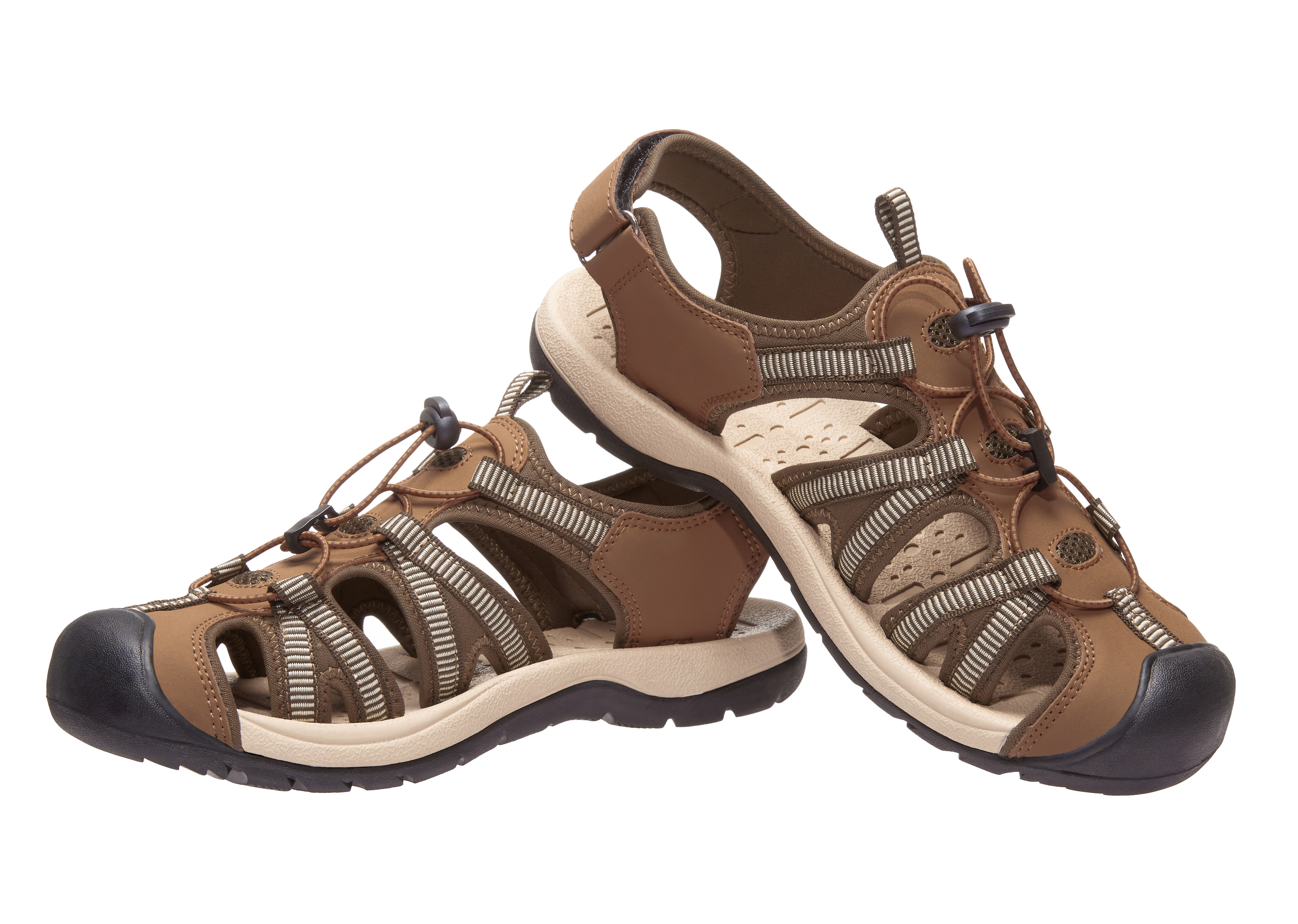 CAMEL Men's Hiking Sandals Waterproof Breathable Sandals Closed Toe ...