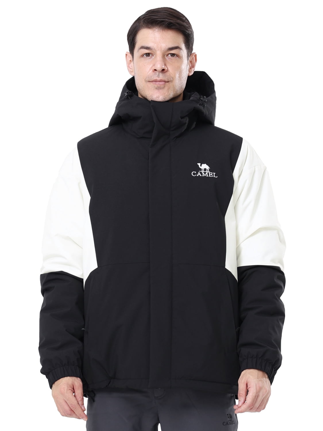 CAMEL Mens Winter Outerwear Coats Warm Cotton Jacket Fashion Parkas ...