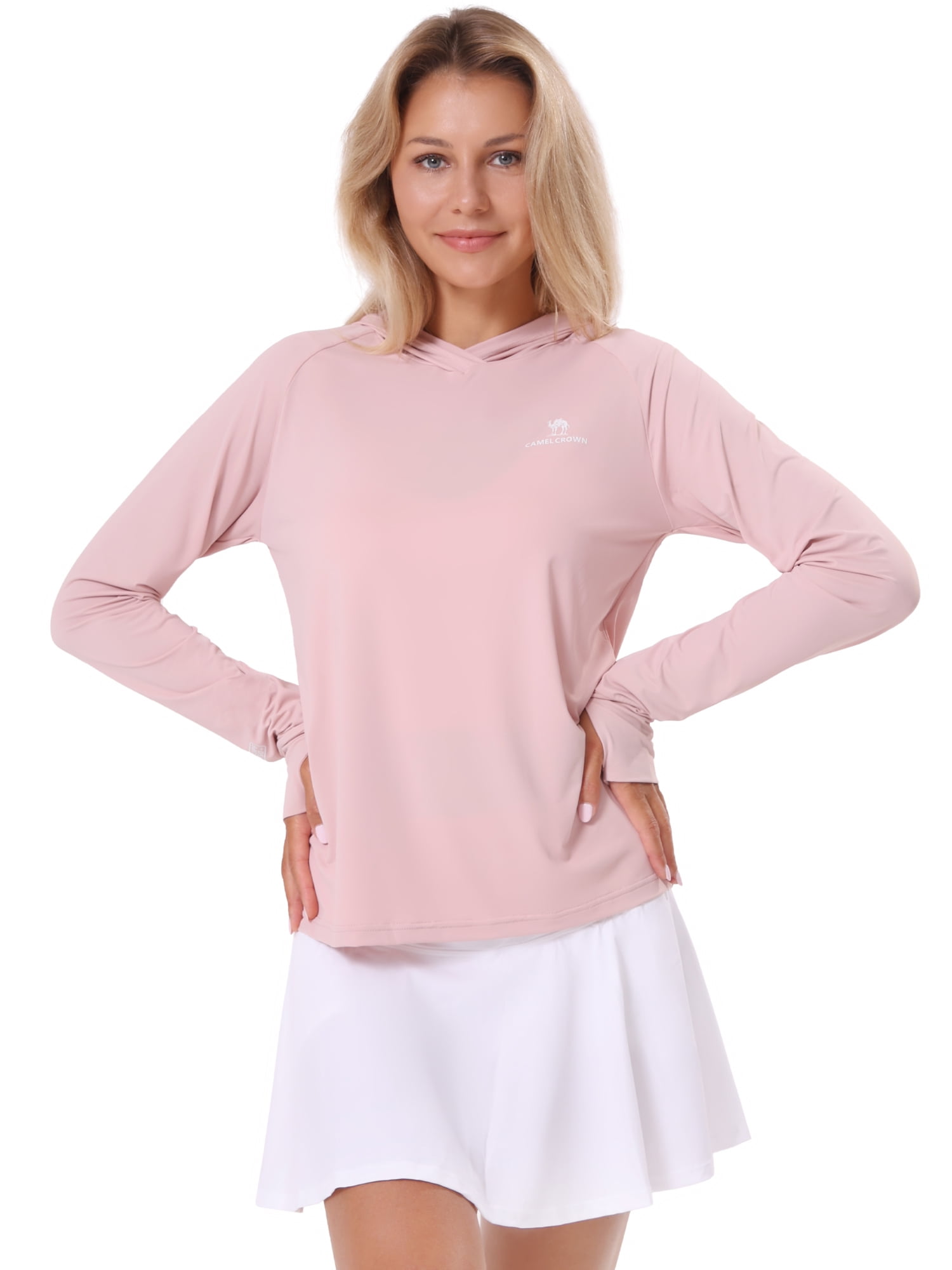 CAMEL Women's UPF 50+ Sun Protection Clothing Activewear Long Sleeve Rash Guard Shirts ...