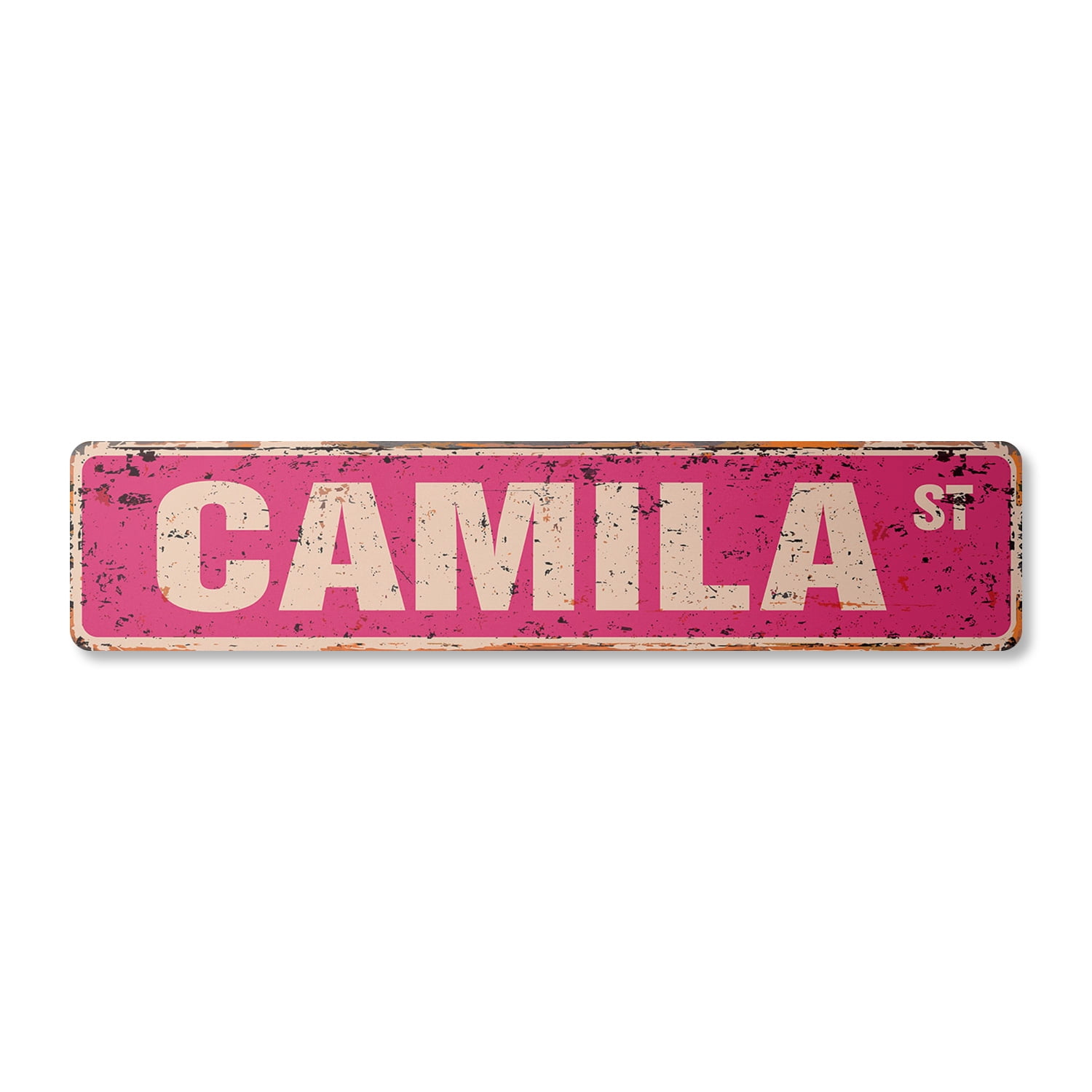 CAMILA Vintage Plastic Street Sign Childrens Name Room Sign | Indoor ...