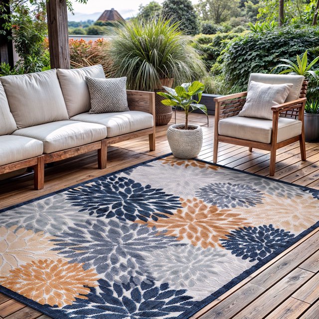 CAMILSON Spring Exotic Tropical Easy-Cleaning Non-Shedding Washable ...