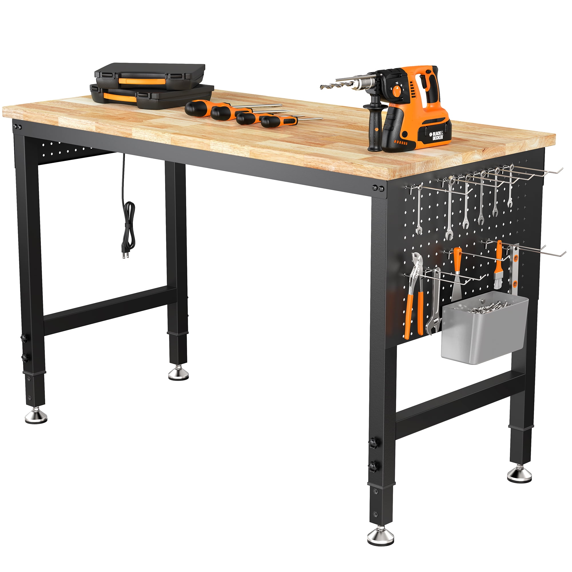 CAMMOO 48" Adjustable Heavy Duty Workbench, 2000 LBS Load Capacity ...
