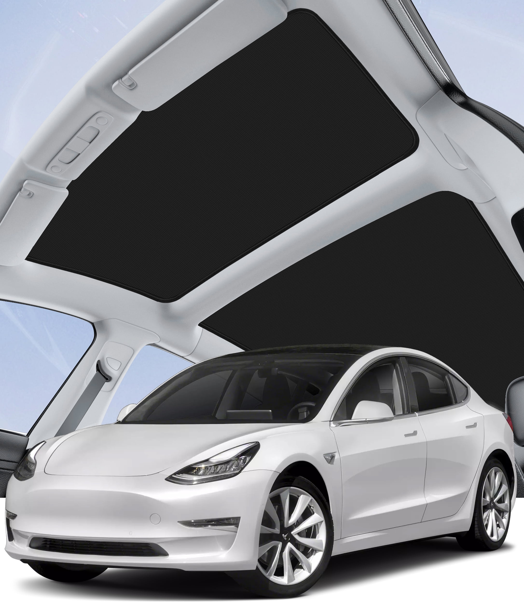 CAMOCOL Roof Sunshade for Tesla Model 3 2024 Upgraded Sunroof Window ...