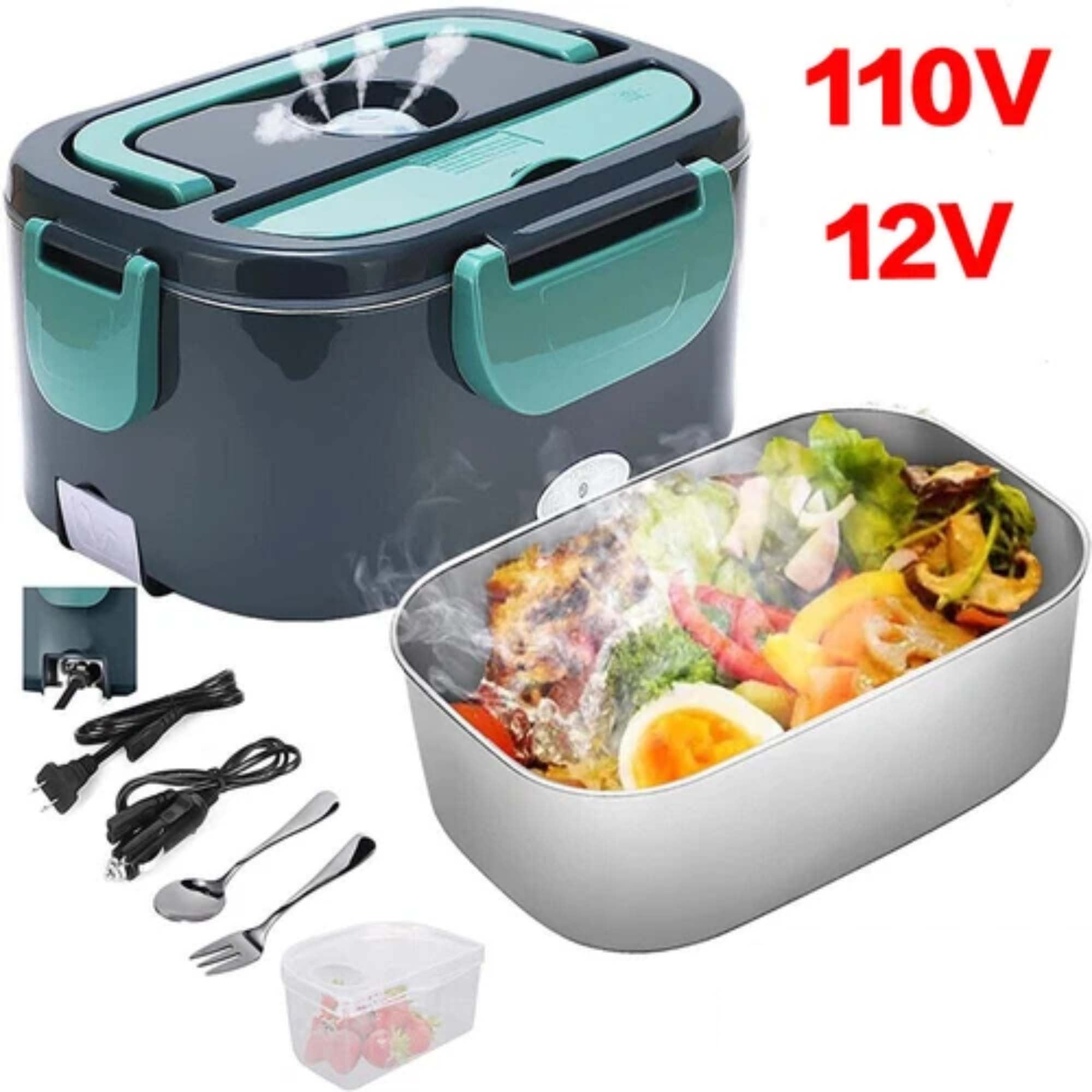 CAMOTUSE 1.5L Heated Lunch Box 12V Electric Food Heater for Car Trucks ...