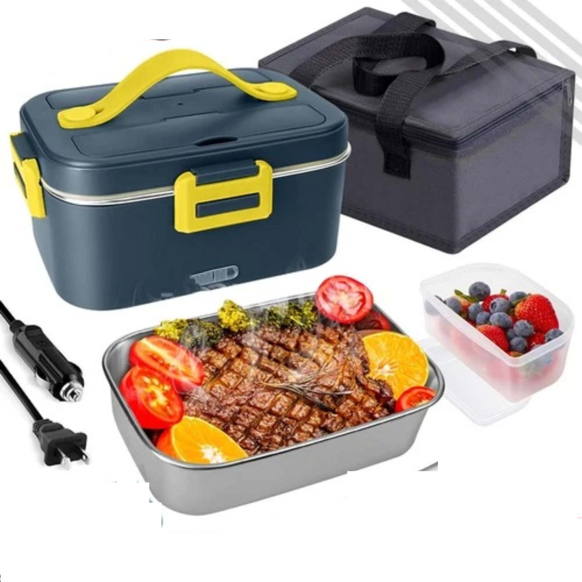 CAMOTUSE 1.8L Electric Heating Lunch Box Thermal Food Heater Portable ...