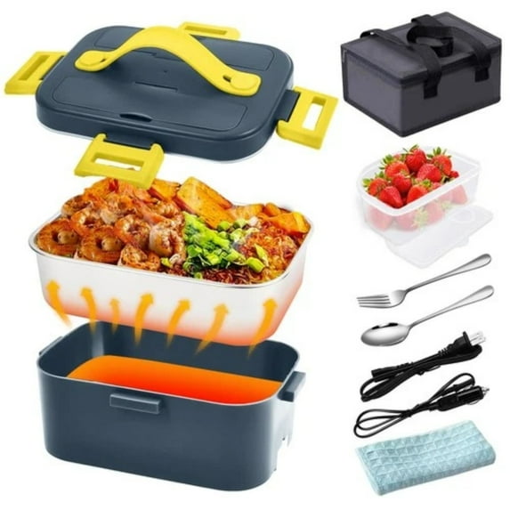 CAMOTUSE 1.8L Portable Thermal Food Heater Electric Lunch Box for Car ...