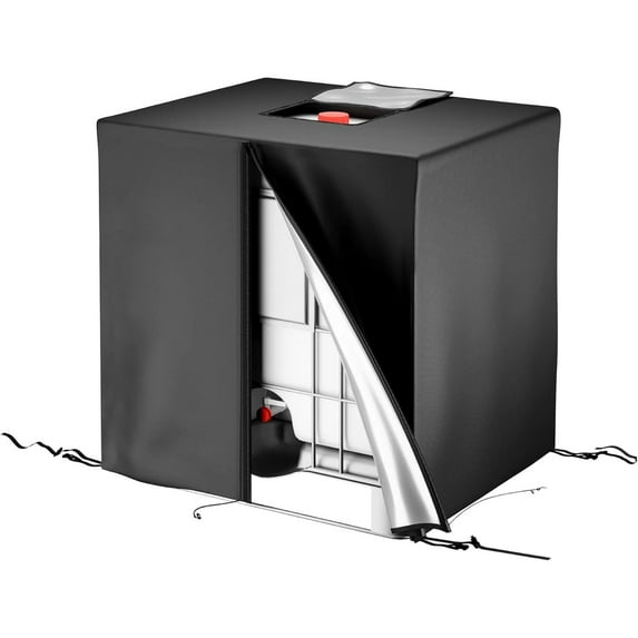 CAMOTUSE 1000 Liter Pallet Cover Complete Enclosure IBC Totes Wind Snow ...