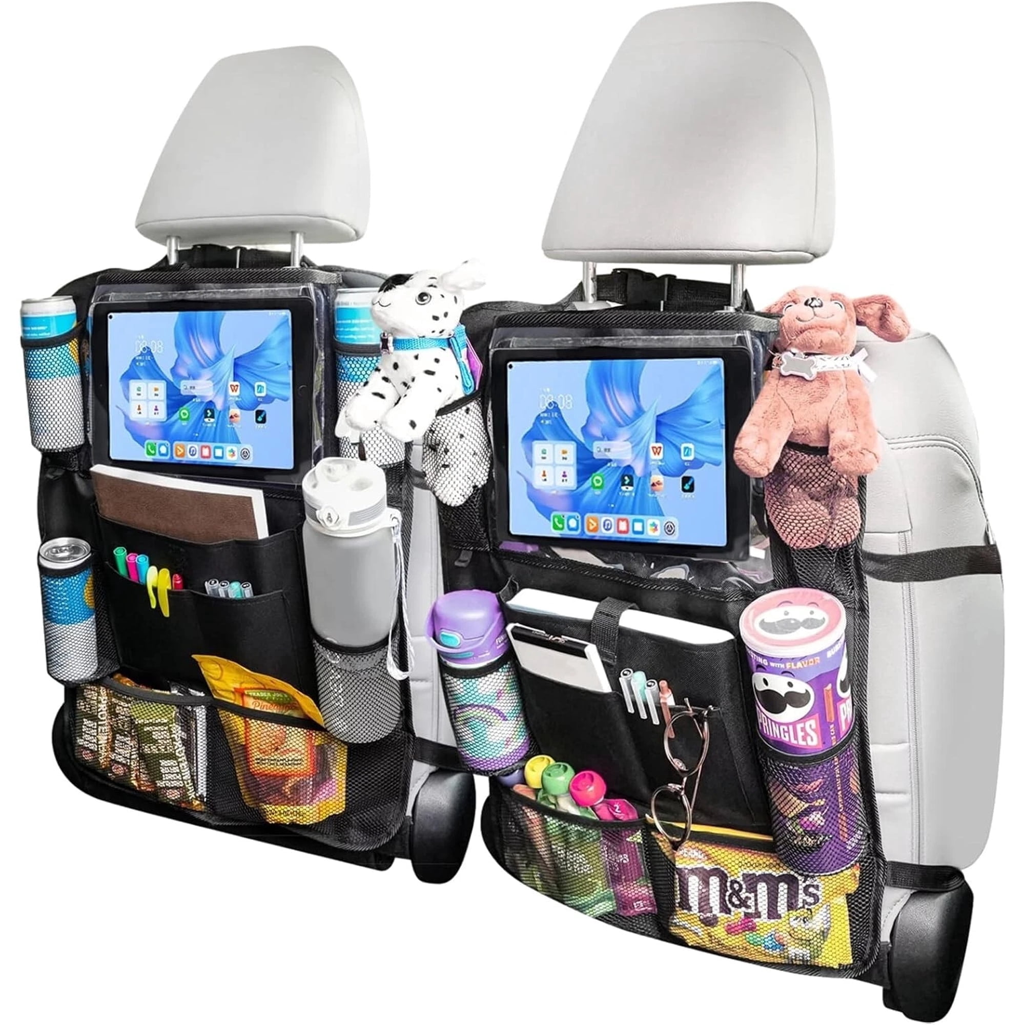 WIKCOVER Car Storage Organizer 2 PCS,Car Backseat Organizer for Kids ...