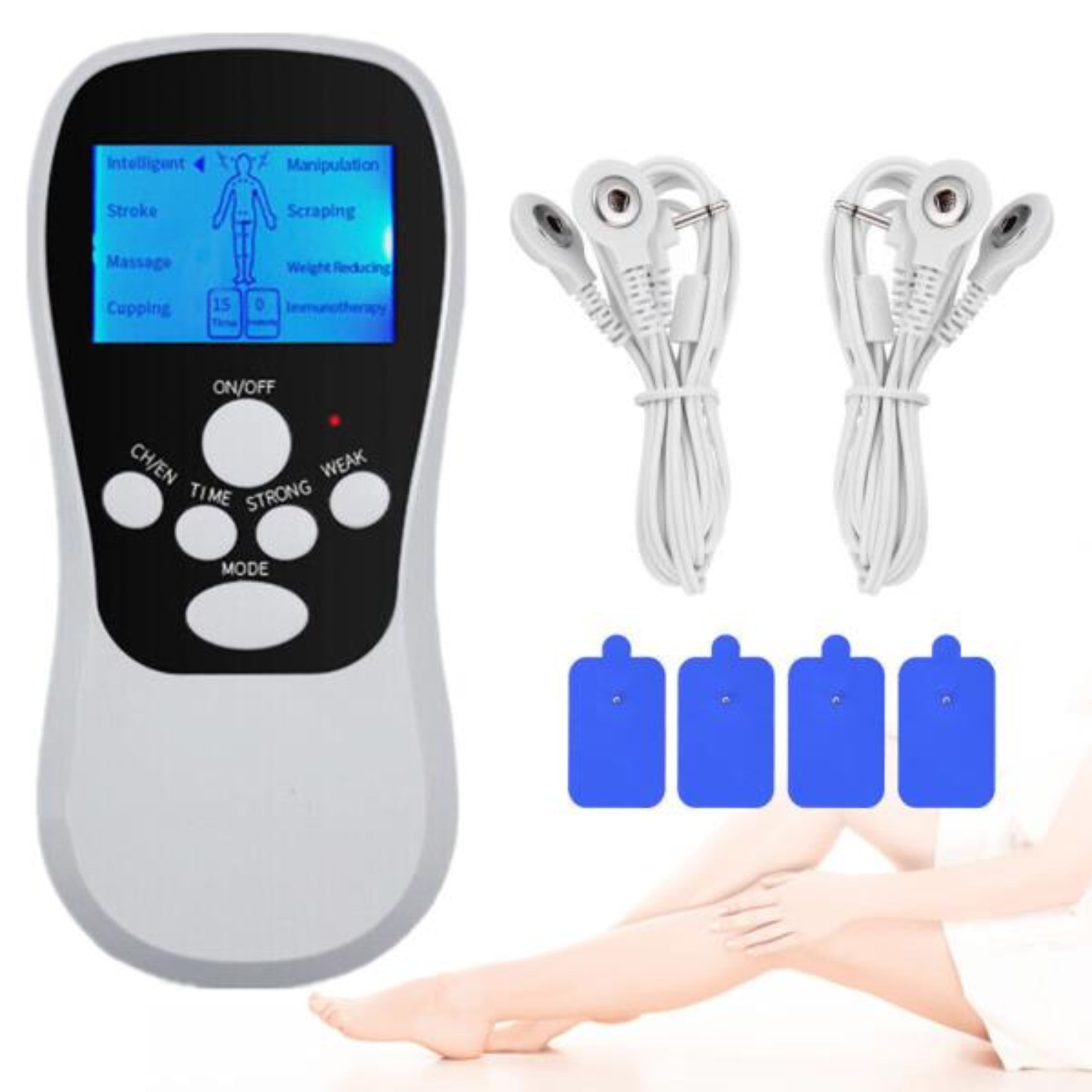 CAMOTUSE Electric Pulse Massager Unit Machine Muscle Stimulator for ...