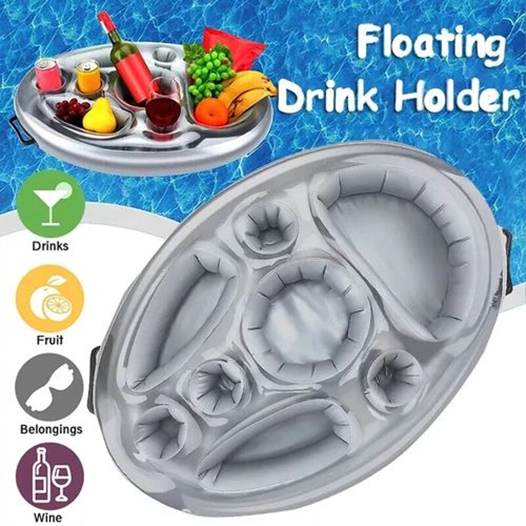 CAMOTUSE Floating Drink Holder Swimming Pool Accessories For Adults ...