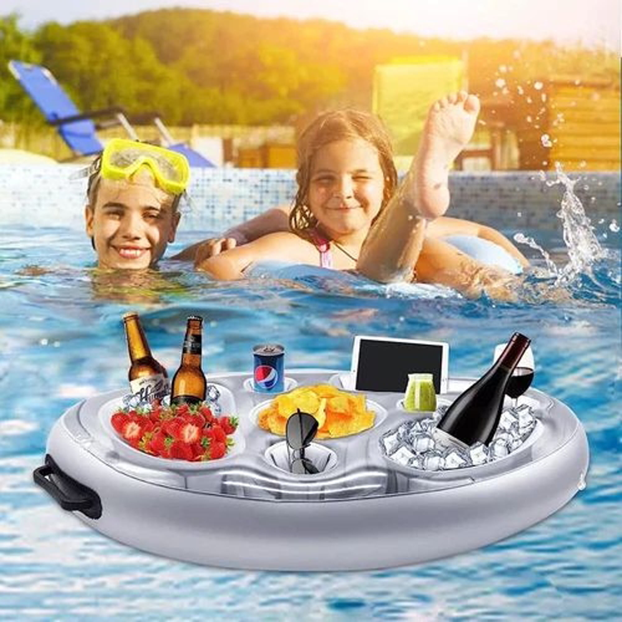 CAMOTUSE Floating Drink Holder Swimming Pool Accessories For Adults ...