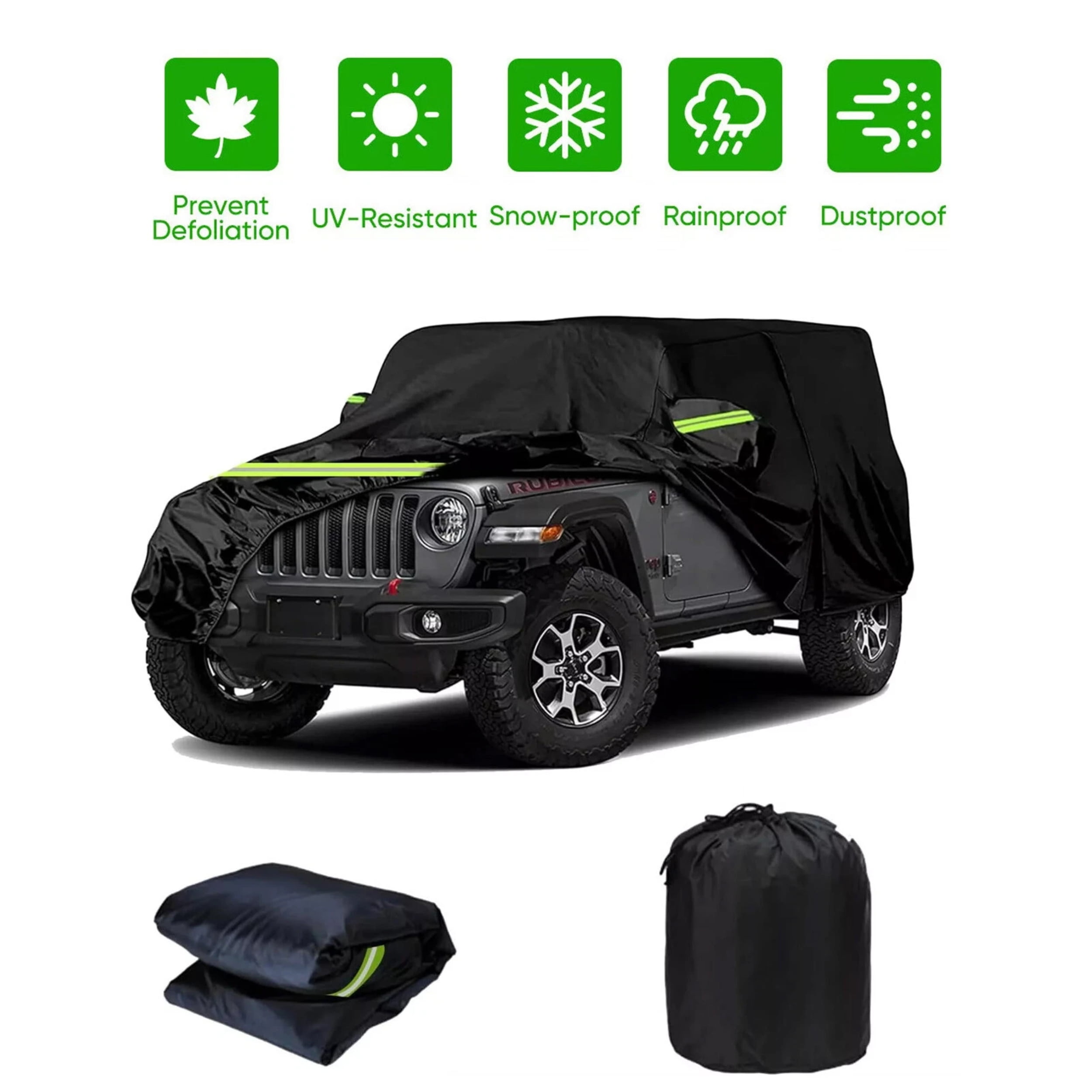 CAMOTUSE Full Exterior Car Cover Outdoor Waterproof All Weather Hail ...