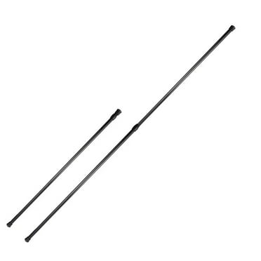 1 Inch Curtain Rods, Black Indoor/Outdoor Curtain Rods, Adjustable ...