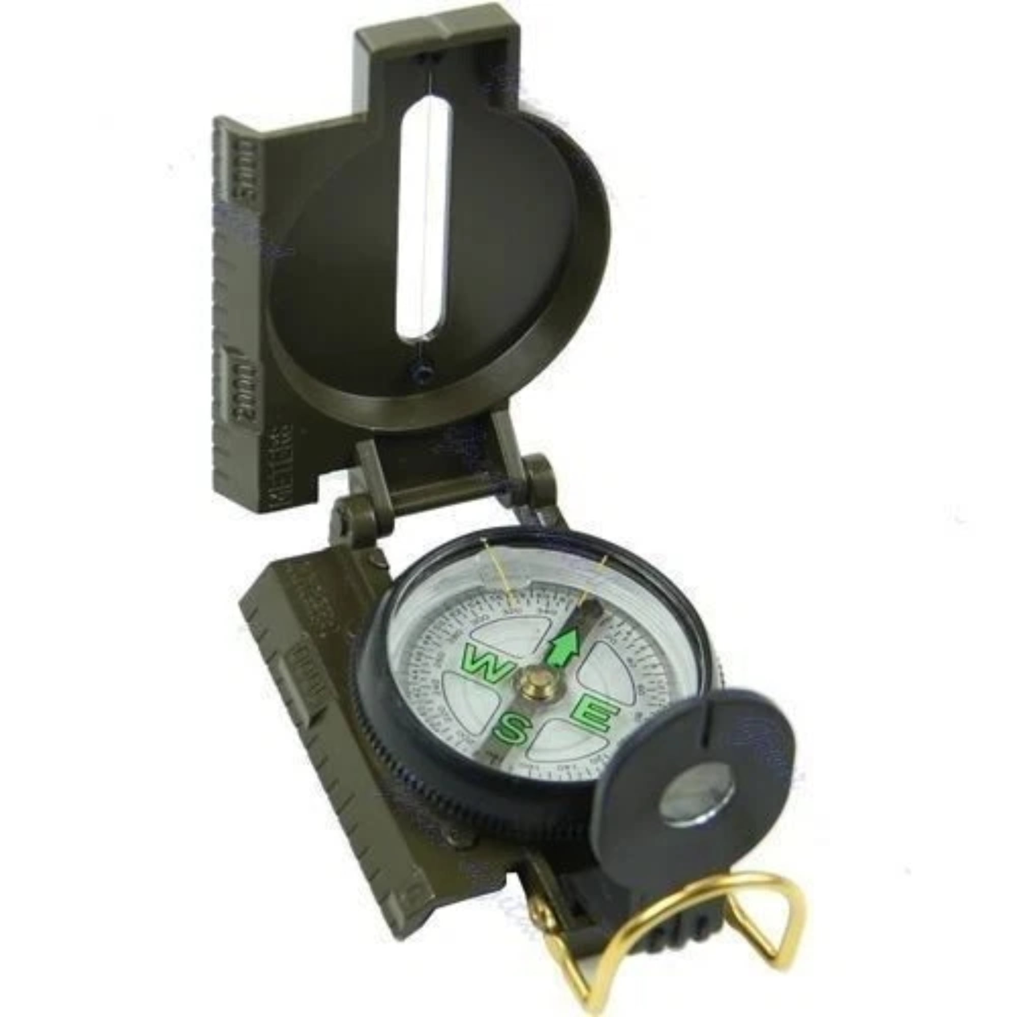 CAMOTUSE Military Lensatic Compass Army Style Pocket Plastic Survival ...