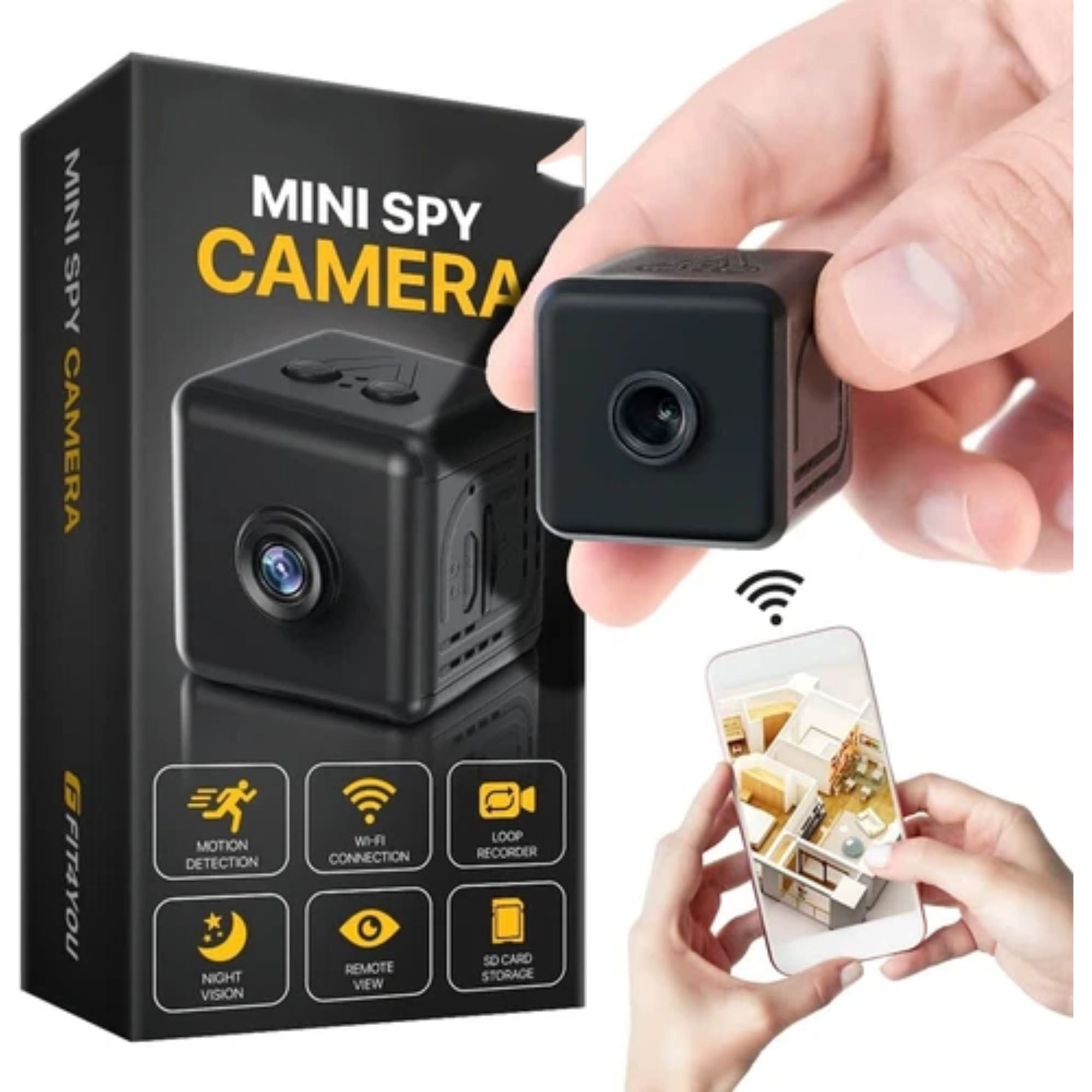 CAMOTUSE Mini Camera Wifi Home Security Cam Full HD 1080P Night Vision ...