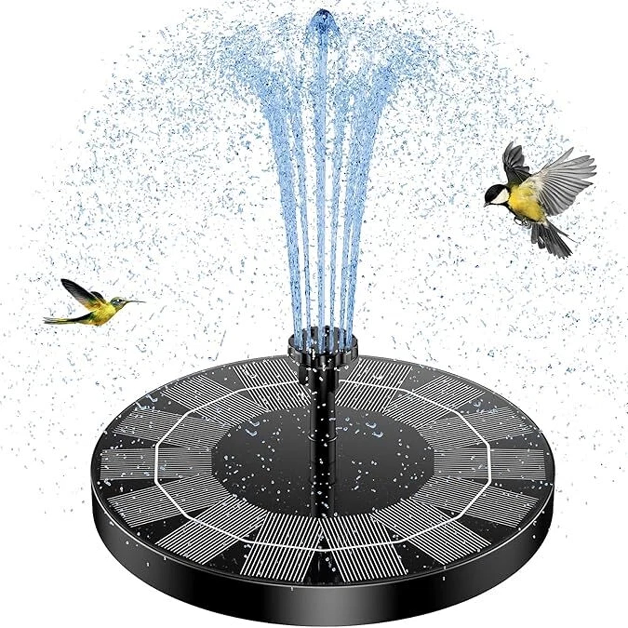 CAMOTUSE Solar Fountain Water Pump Waterfall Fountain Above Ground Pool ...