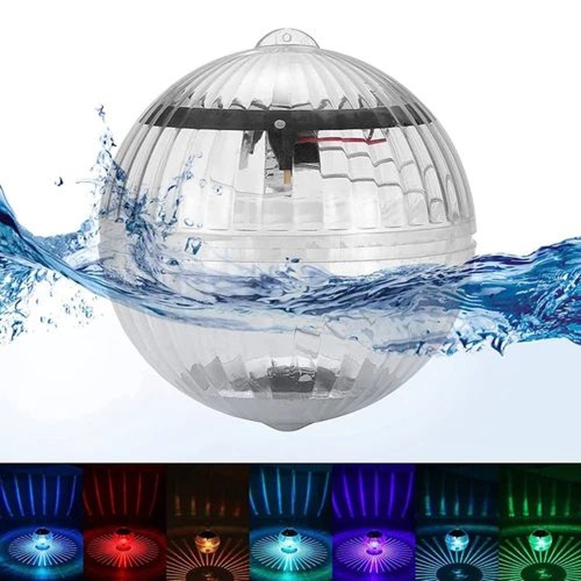CAMOTUSE Solar RGB LED Floating Light Colorful Swimming Pool Pond ...