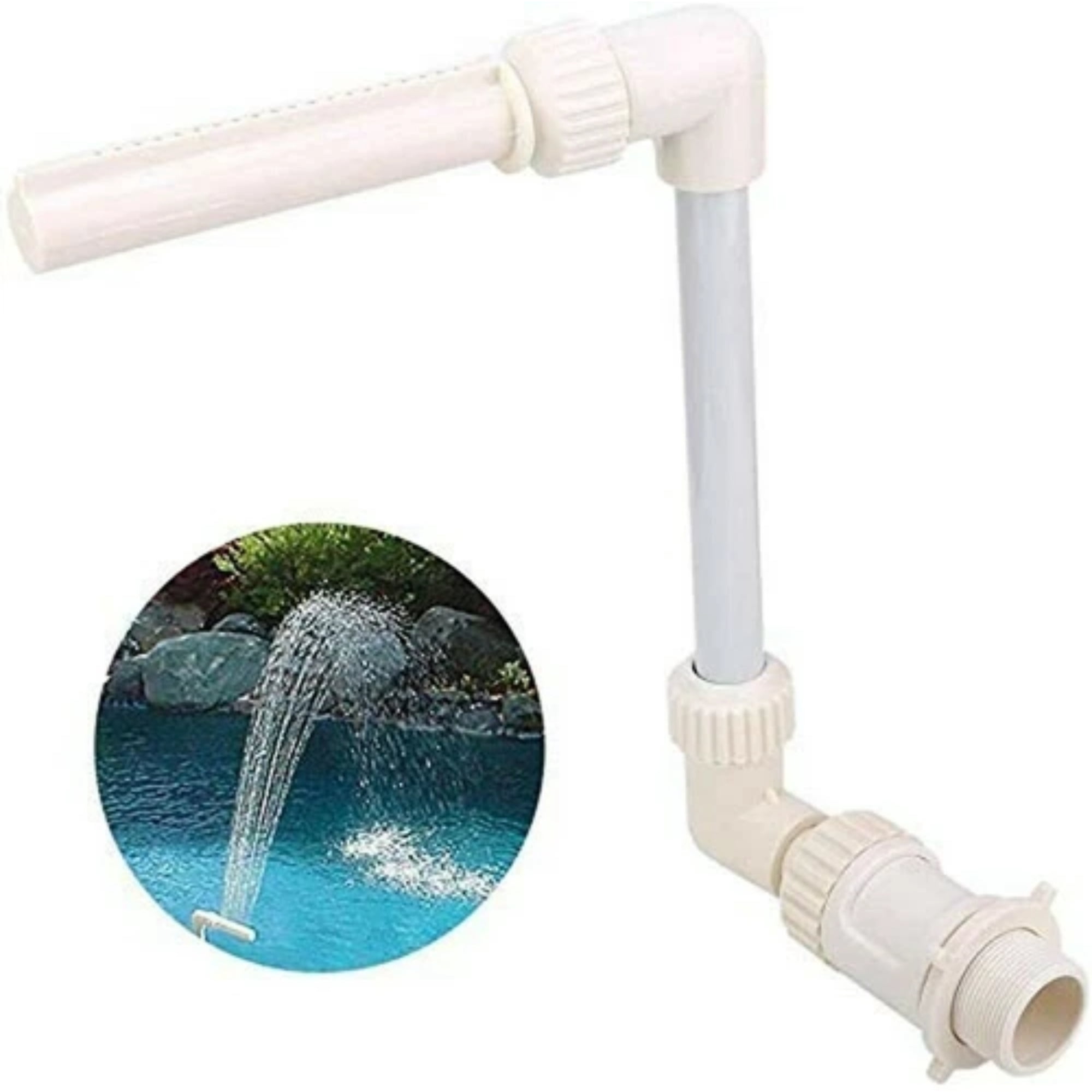 CAMOTUSE Swimming Pool Waterfall Fountain Above Ground Pool Fountain ...