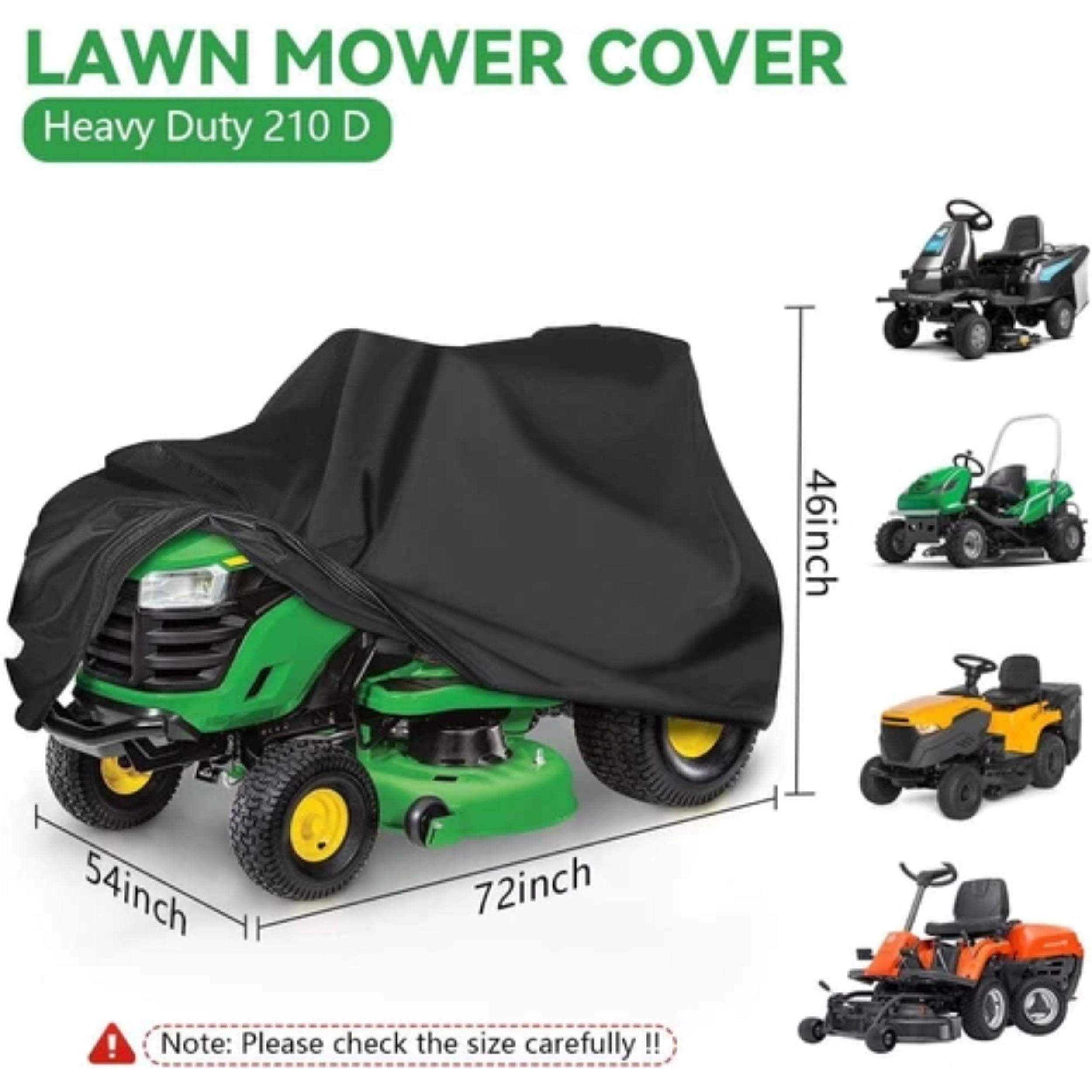 CAMOTUSE Universal Riding Lawn Tractor Cover Waterproof UV Shield for ...