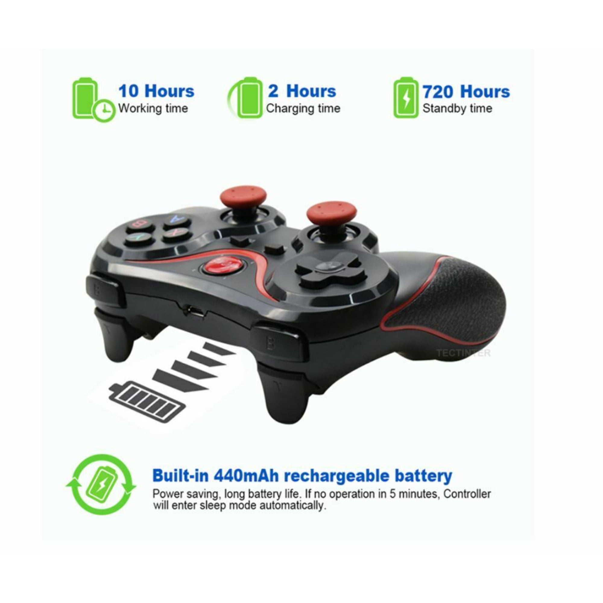 CAMOTUSE Wireless Bluetooth Mobile Controller Gamepad for IOS /Android ...