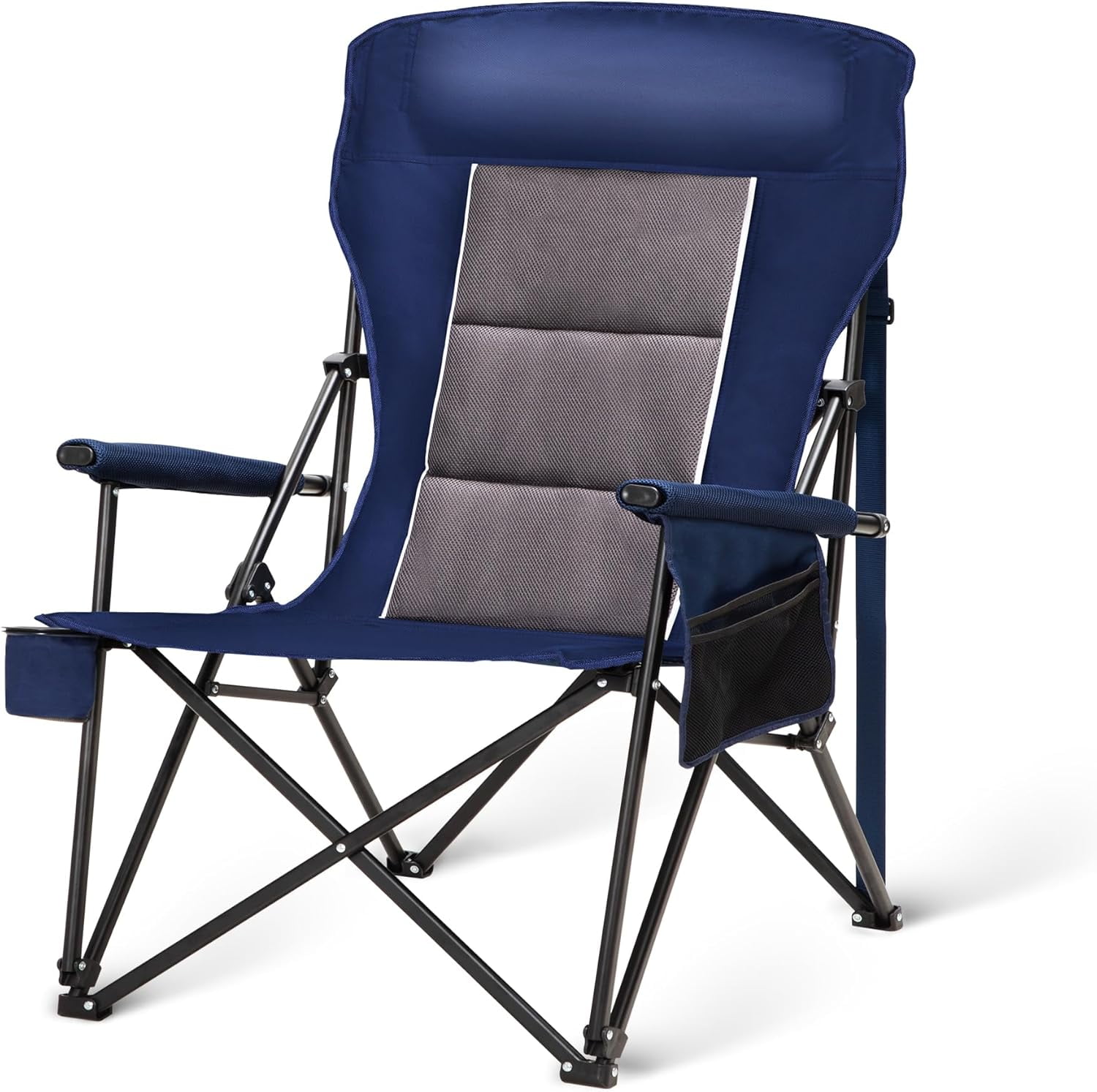 LET'S CAMP Oversized Camping Chairs 29.52" High Back Heavy Duty Lawn ...