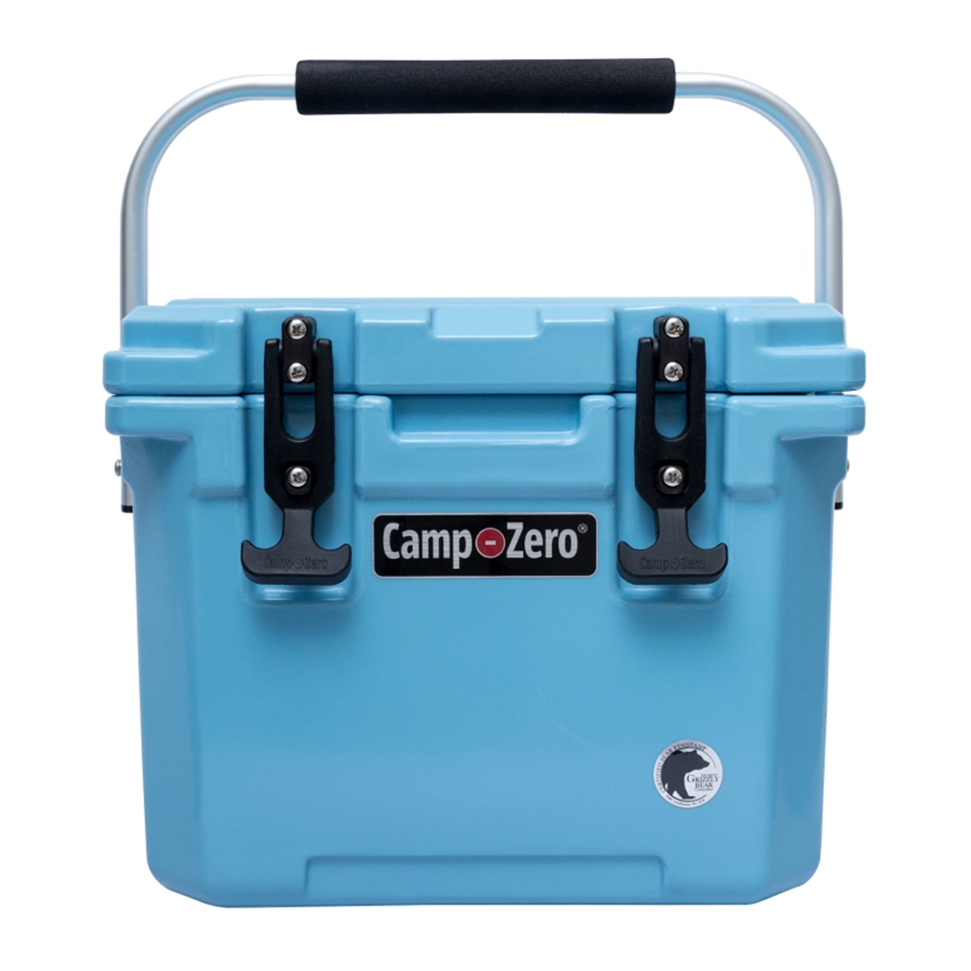Camp-Zero 10 Liter Cooler, 2 Molded Cup Holders, Sky Blue, Durable Roto ...
