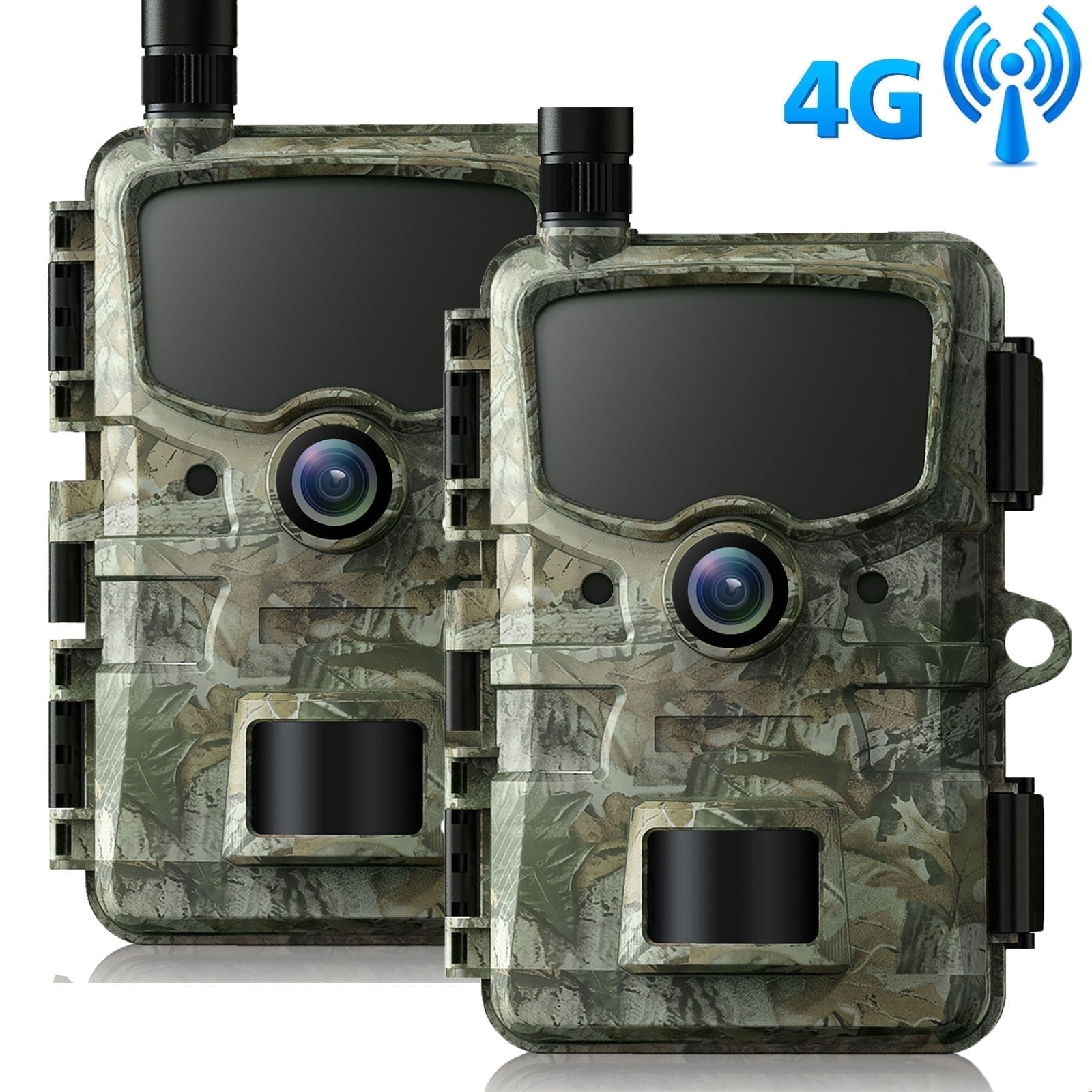 CAMPARK 2 Pack TC20 4G Cellular Trail Camera, 1080P 24MP Hunting Game ...