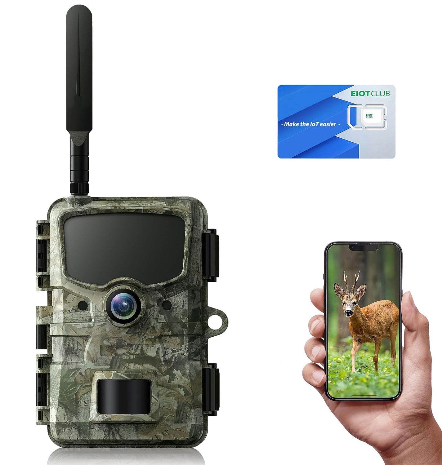 CAMPARK 4G Solar Trail Camera, 14MP Hunting Game, IP66 Waterproof ...