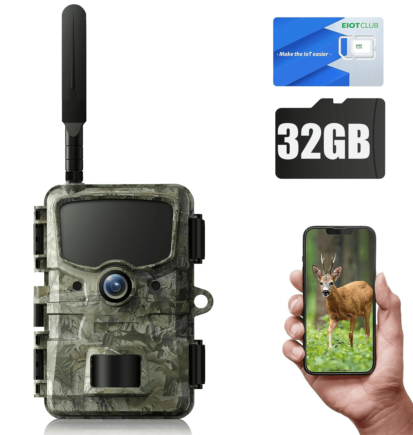CAMPARK TC20 4G LTE Cellular Trail Camera 24MP 1080P Waterproof Night ...