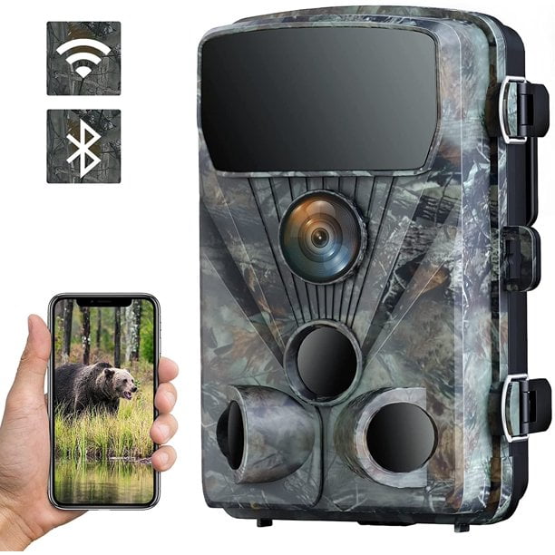 "CAMPARK 4K 24MP WiFi Bluetooth Trail Camera, Night Vision, Waterproof ...