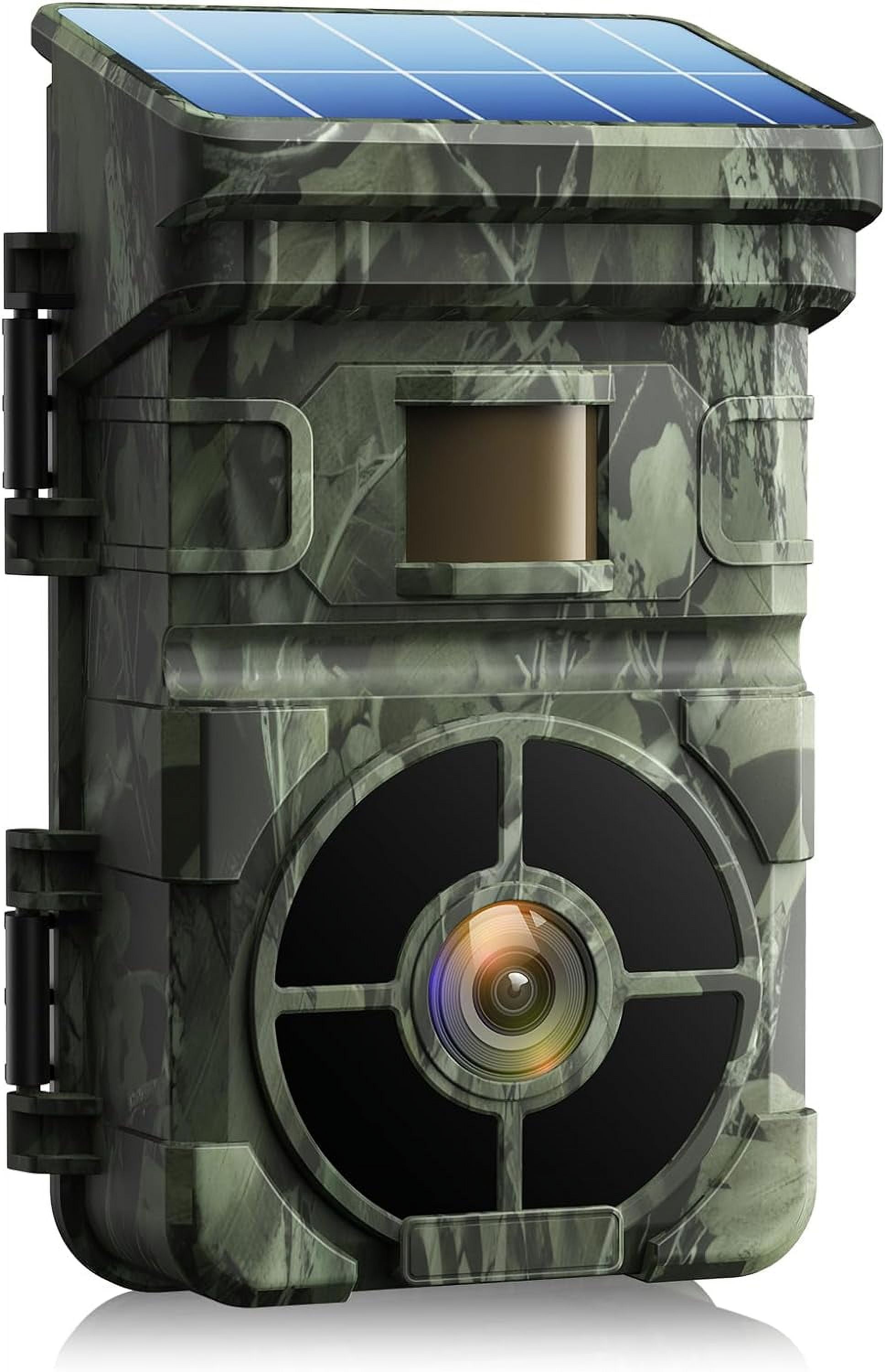 CAMPARK Solar Trail Camera, 24MP 1080p 2500mAh Built-in Lithium Battery ...