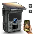 Campark Solar Trail Camera, 48MP 4K Wildlife Game Camera, Night Vision ...